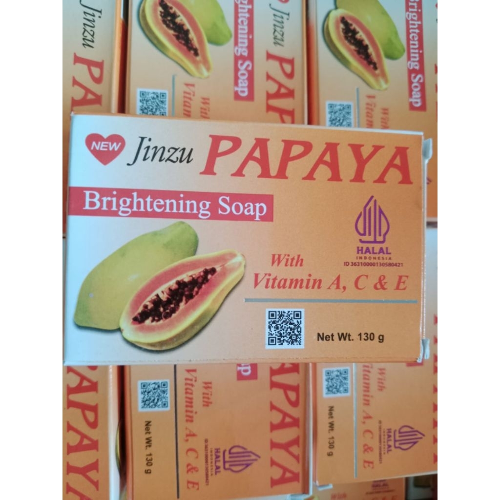 Jual JINZU PAPAYA brightening soap 130gr | Shopee Indonesia