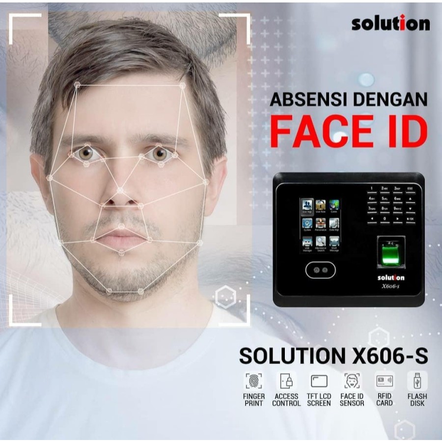 Jual Mesin Absensi Sidik Jari Fingerprint Solution X606S Mesin Absen ...
