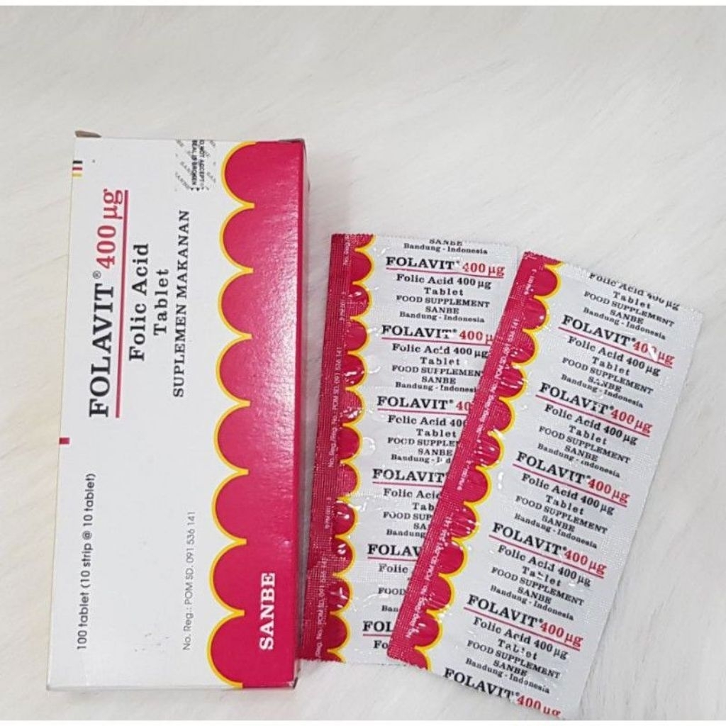 Jual FOLAVIT 400 MCG @10TABLET PERSTRIP | Shopee Indonesia
