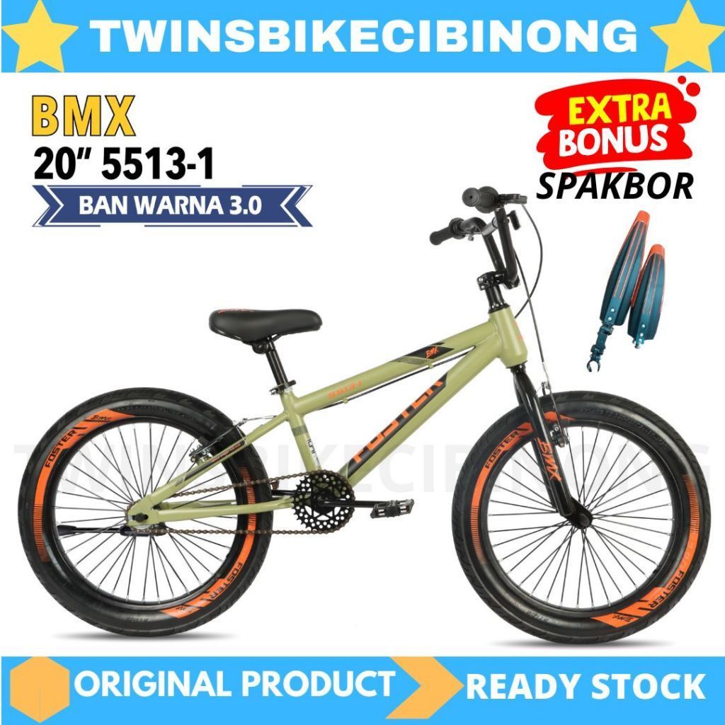 Jual Sepeda BMX 20 FOSTER 5513 V BRAKE BAN 24 | Shopee Indonesia