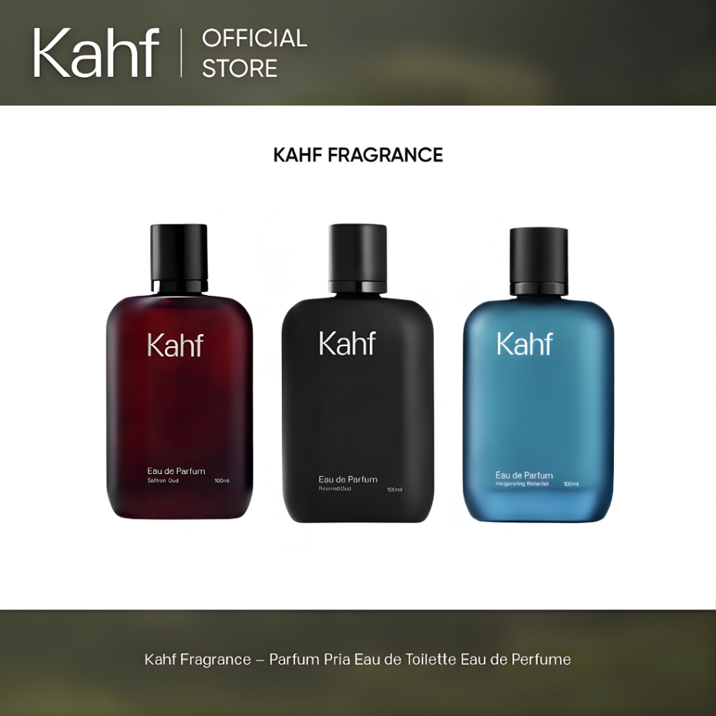 Jual New ! Kahf Eau De Parfum Netto 100 Series | Revered Oud, Saffron ...