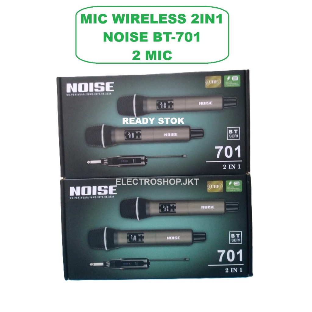 Jual Mic Wireless 701 BT701 BT701 2in1 Merk Noise Murah Mikrofon ...