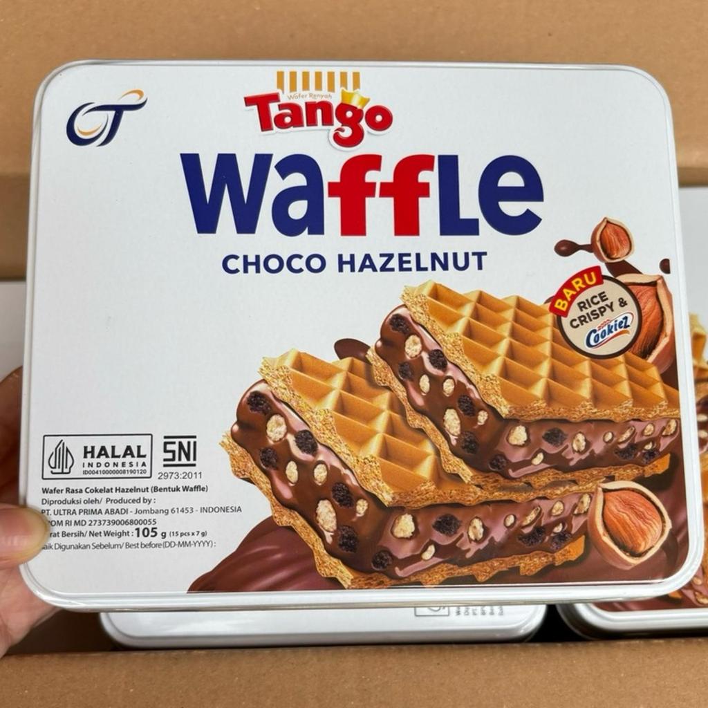 Jual Tango Waffle Choco Hazelnut Kemasan Kaleng 105gr Box Tango waffle ...