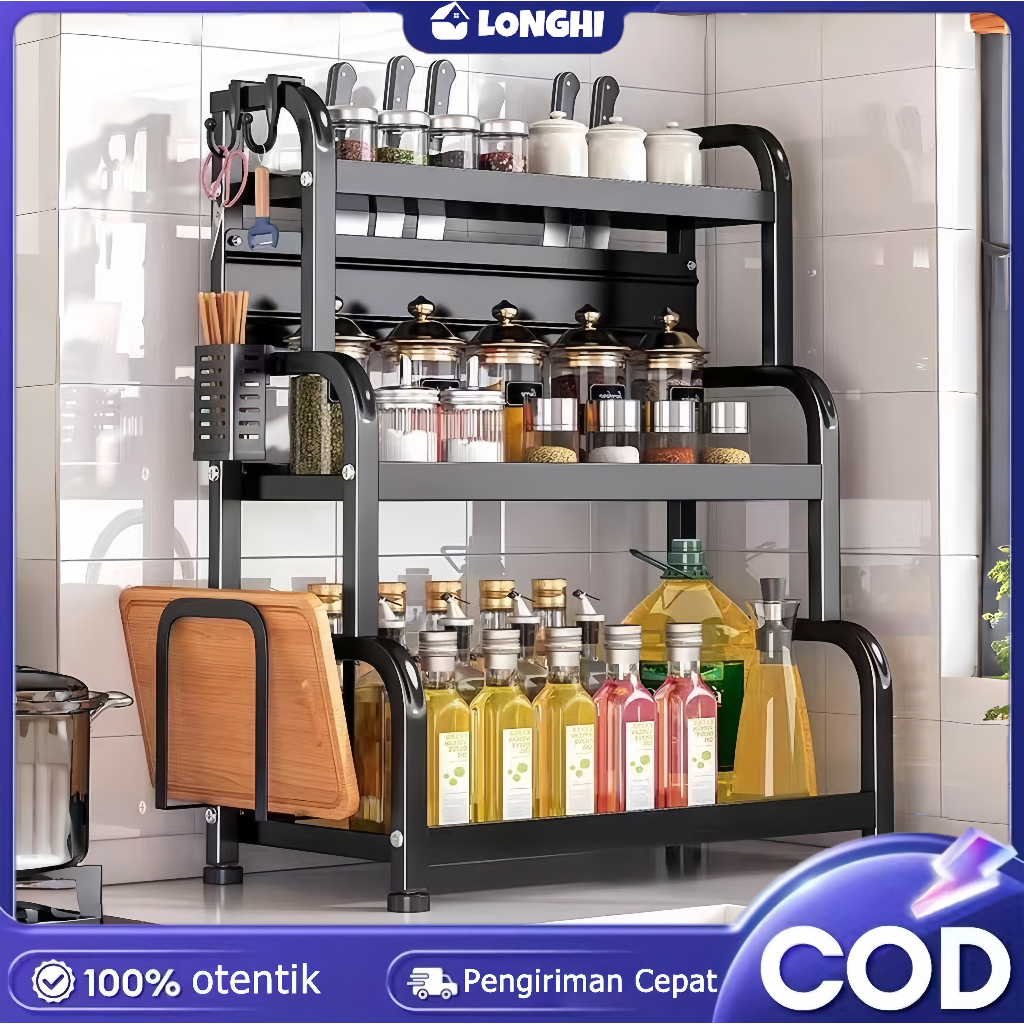 Jual Rak Bumbu Dapur Stainless Steel Rak Bumbu Dapur Estetik Rak Botol ...