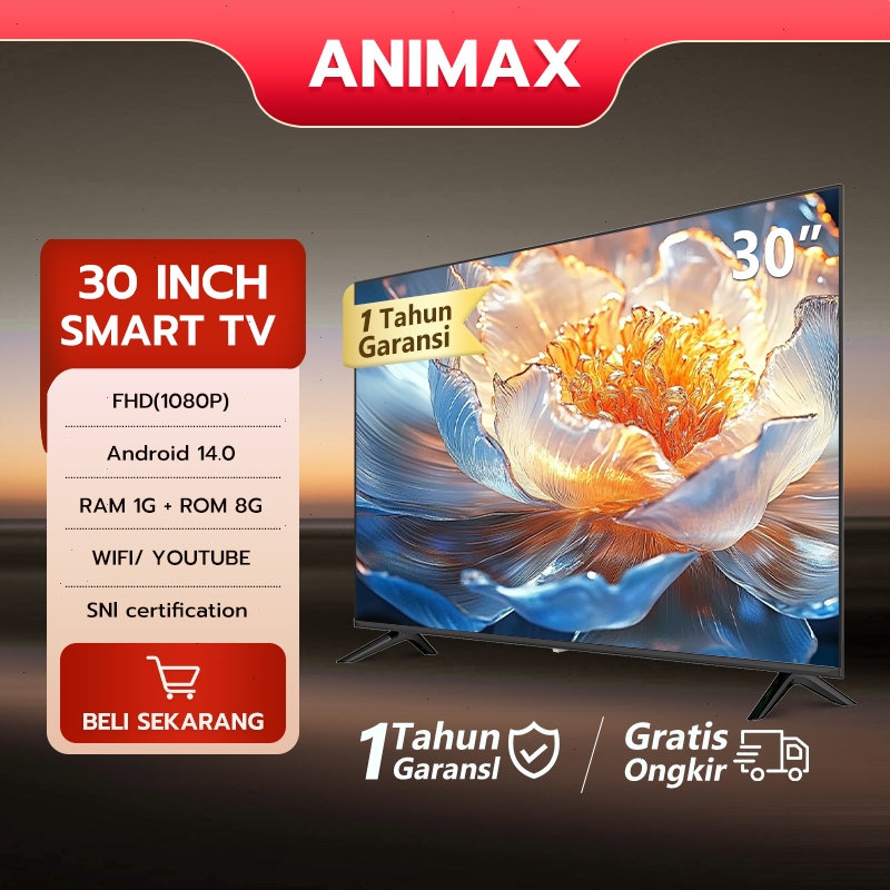 Jual Animax TV Smart Android 32 IncH TV Digital 27 inch 30 inch 32 inch ...