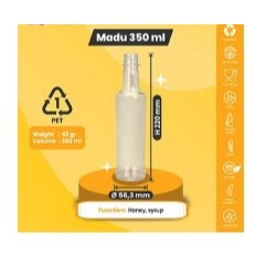 Jual KemasanYA BOTOL MADU 350ML BOTOL LEHER TINGGI BOTOL SIRUP BOTOL ...
