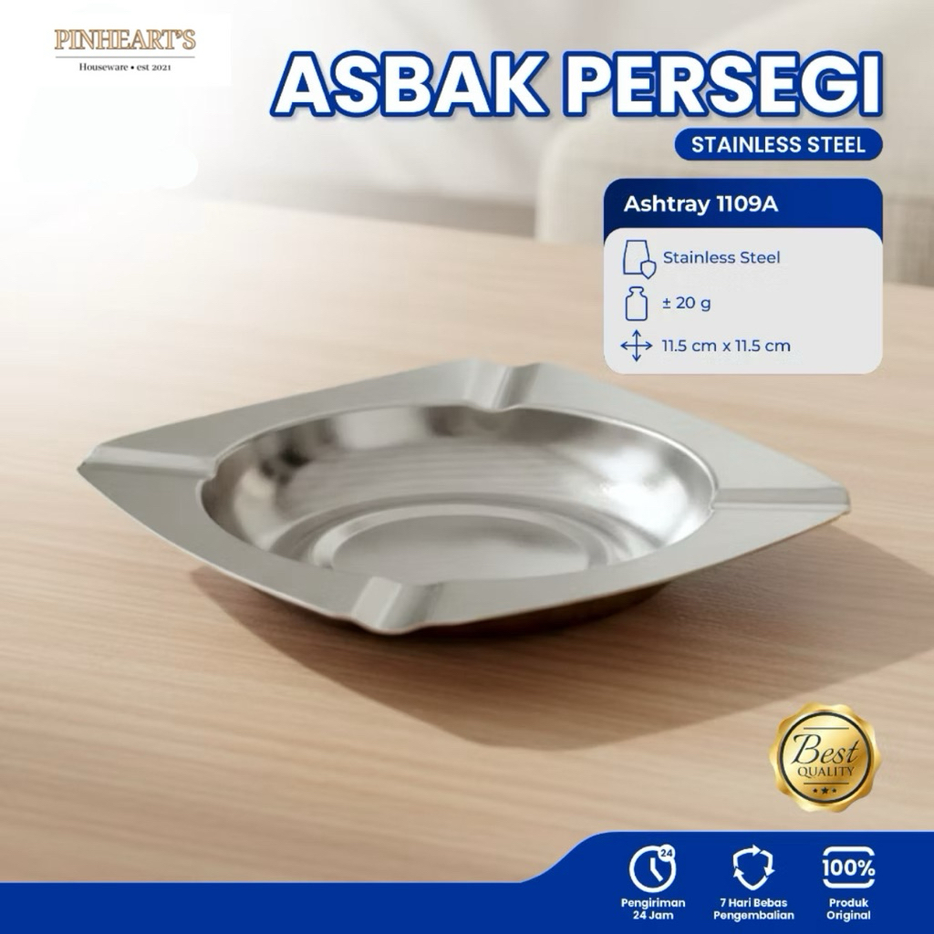 Jual ASBAK STAINLESS STEEL / ASBAK CAFE STAINLESS STEEL MODEL BULAT DAN ...