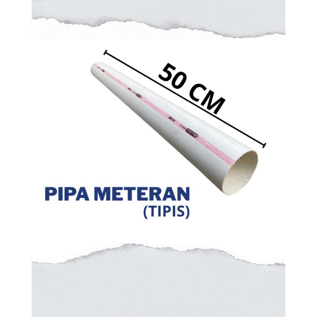 Jual PIPA PVC RUCIKA TIPIS (D) uk 3" inch ECERAN 50CM DAN 100CM ...