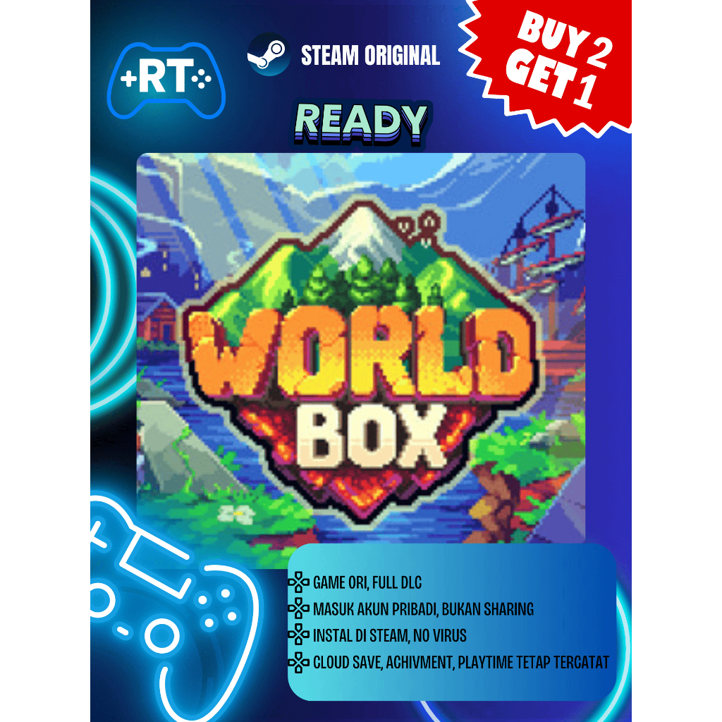 Jual WorldBox - God Simulator game pc original masuk library pribadi ...