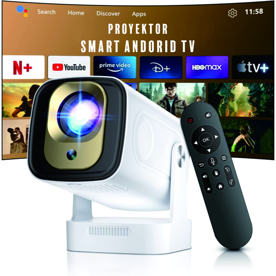 Jual SMART PROYEKTOR Smoon360 ANDROID TV | Shopee Indonesia