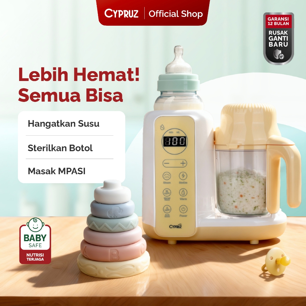 Jual Cypruz Baby Food Processor Alat Pengukus Penghalus Penghangat ...