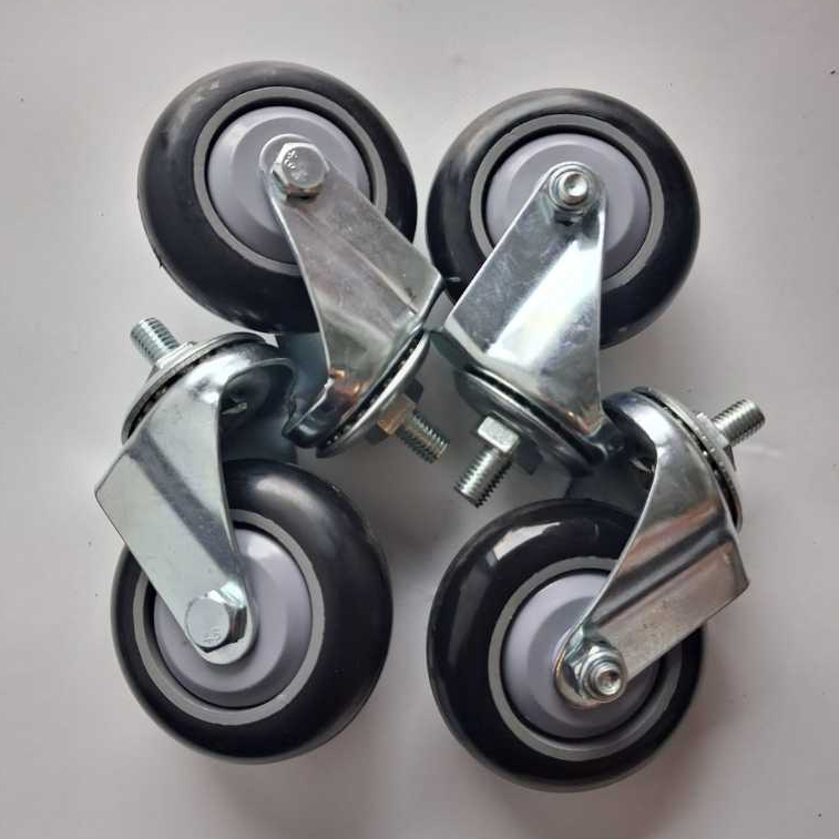 Jual Roda 3 Inch 1 Set (4 Biji) Untuk Troli Belanja anak Shopping ...