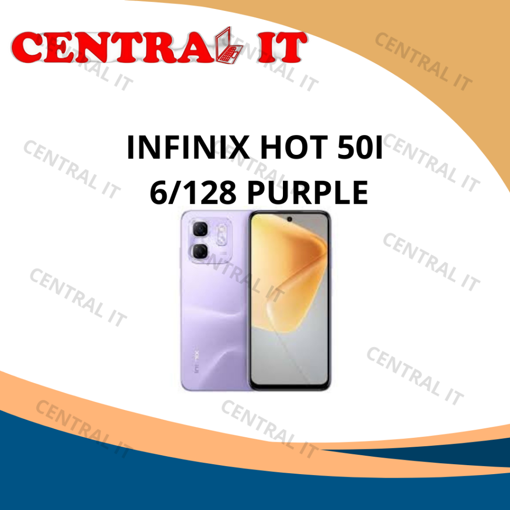 Jual Infinix Hot 50i 6/128 Purple HP Entry-Level dengan Chipset ...