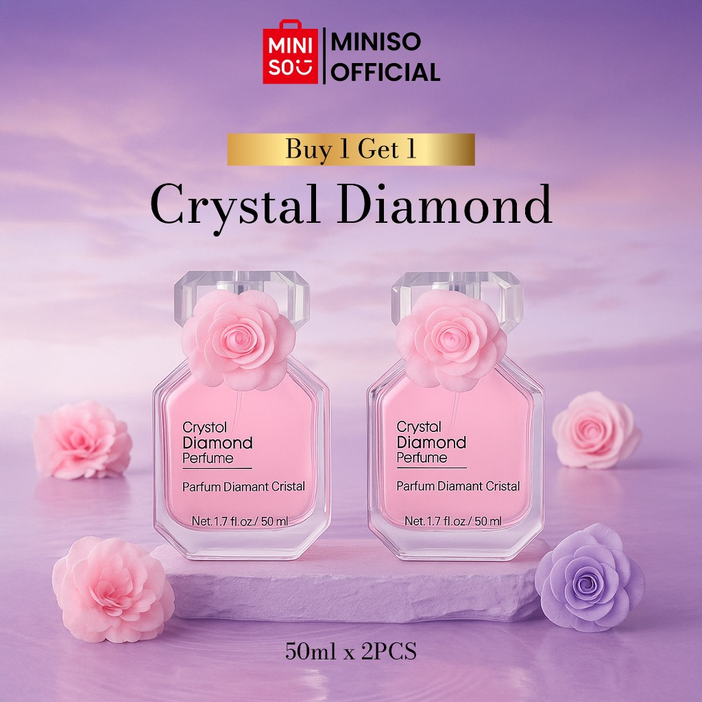 Jual [BUNDLE 2 PCS] Miniso Official Parfum wanita EDT Crystal Diamond ...