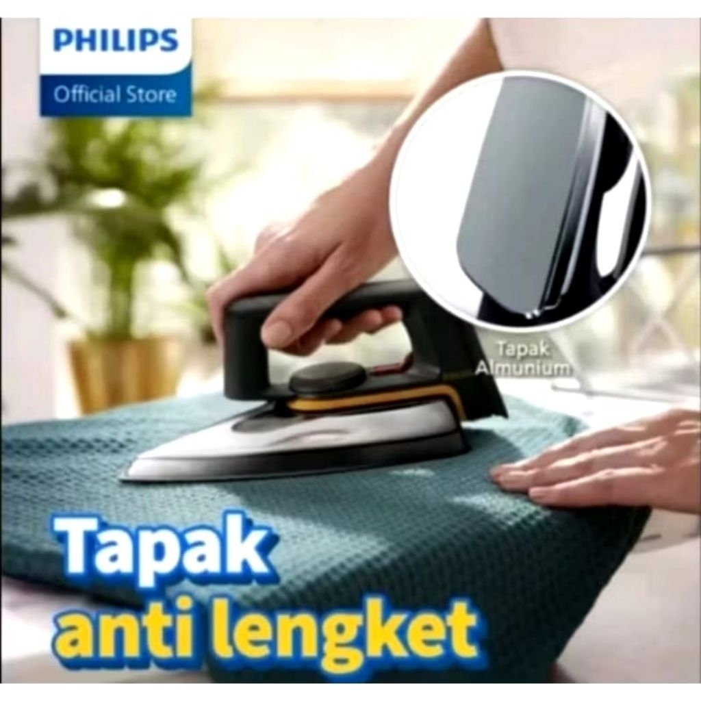 Jual Setrika Listrik Philips HD1172 dengan Tapak Anti-Lengket | Shopee ...