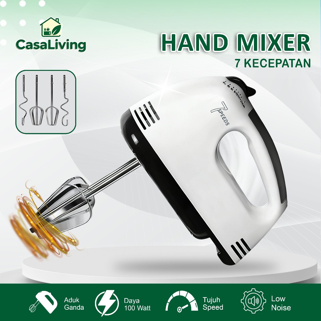 Jual (CSL) Hand Mixer Elektrik 7 Speed Alat Pengaduk Otomatis 7 Level ...