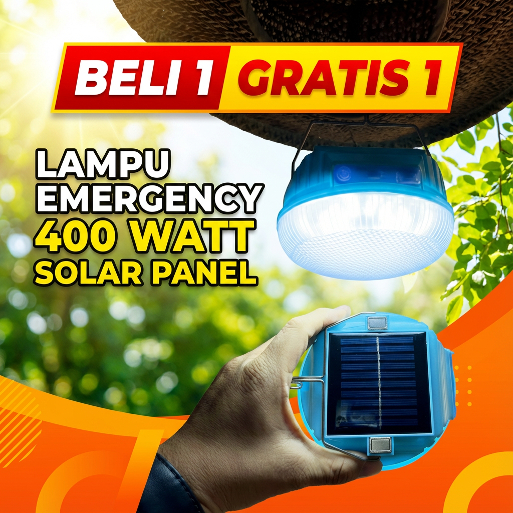 Jual Garansi 5 tahun Lampu darurat 400W, Beli 1 gratis 1 lampu ...