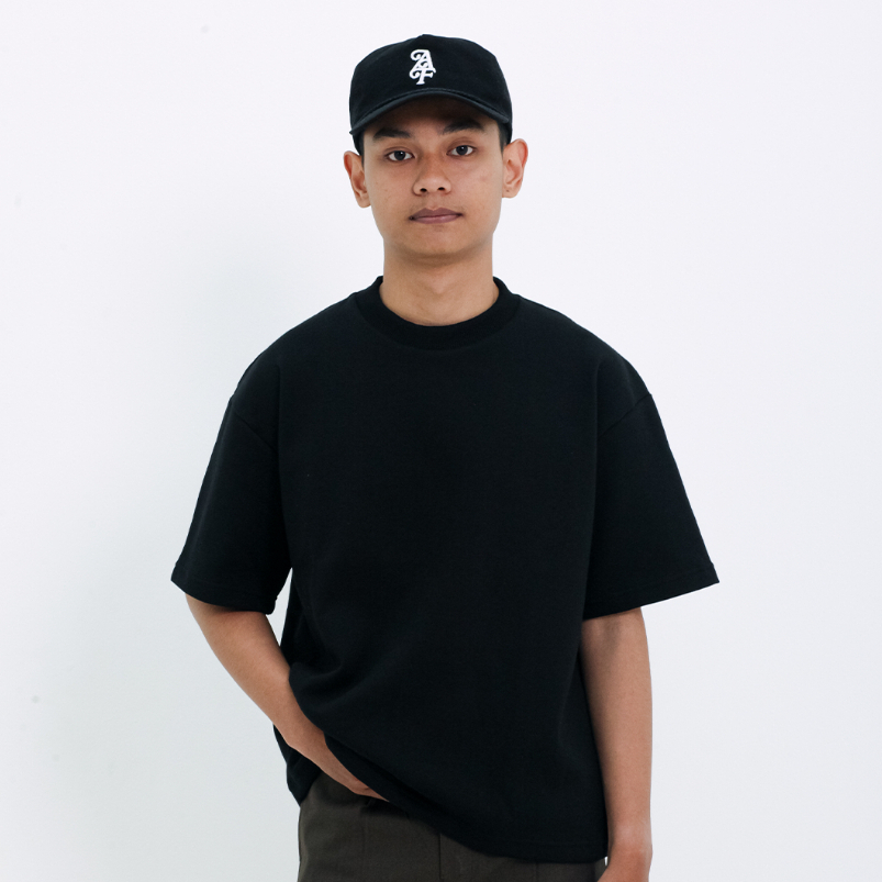 Jual All Around Faded Boxy T-Shirt Black 350GSM Pure Cotton | Shopee ...