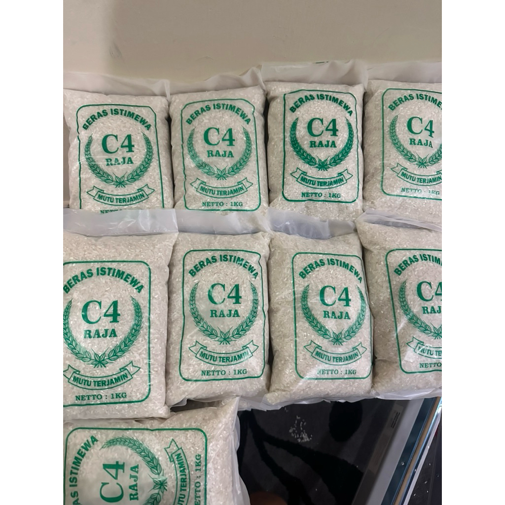 Jual beras c4 raja kemasan 1kg | Shopee Indonesia