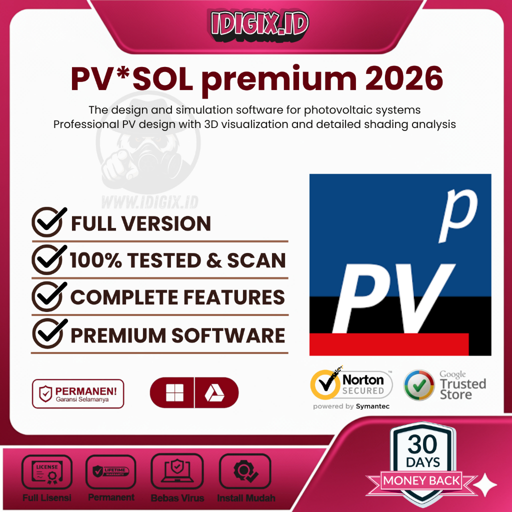 Jual PVSOL premium 2026 Software Desain Dan Simulasi Fotovoltaik Full ...