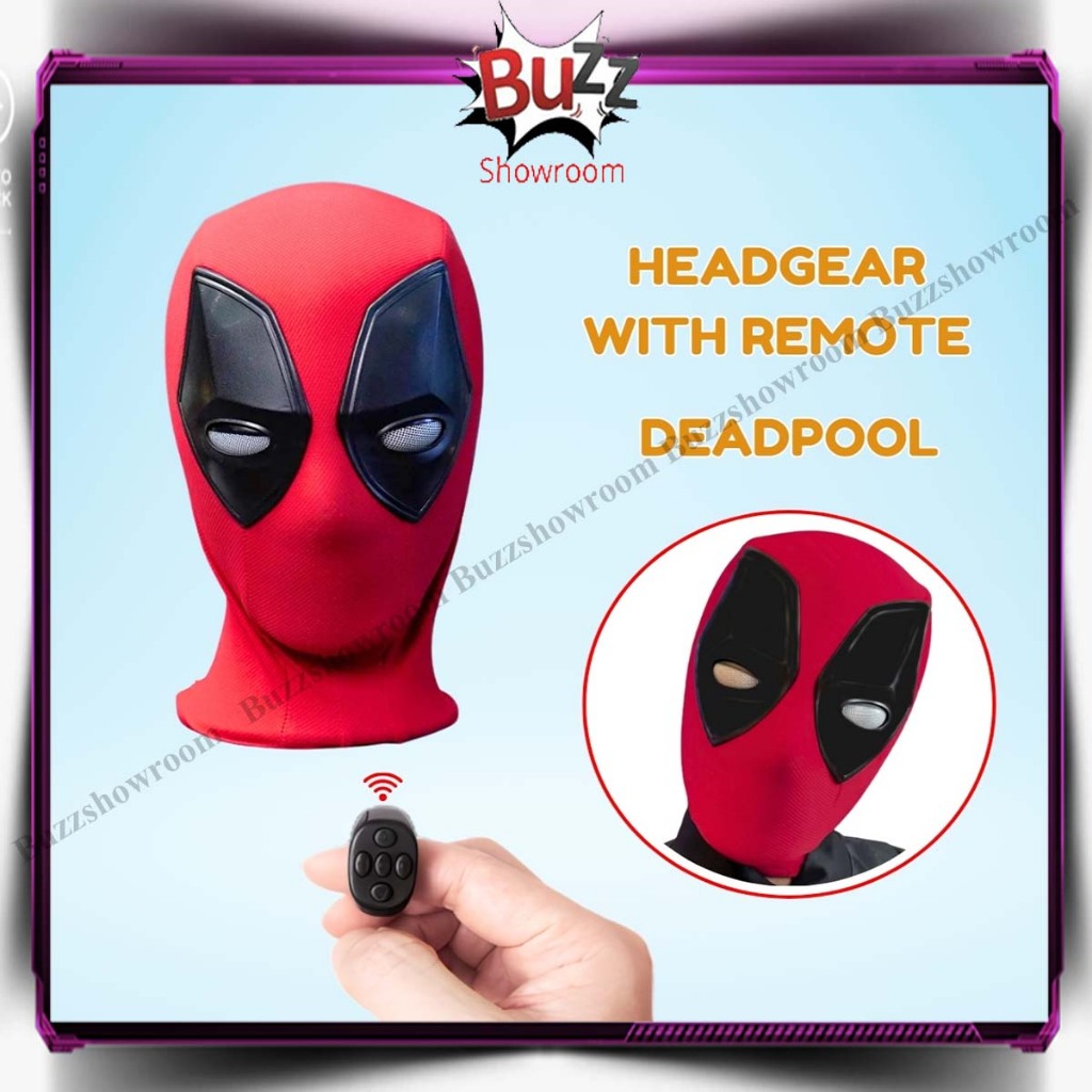 Jual Topeng Mask Deadpool Headgear Remote Superhero Cosplay Control ...