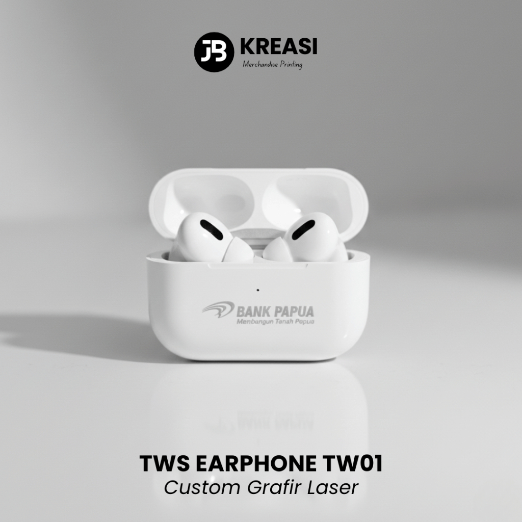 Jual Custom TWS Earphone Bluetooth Nama & Logo | Merchandise Promosi ...