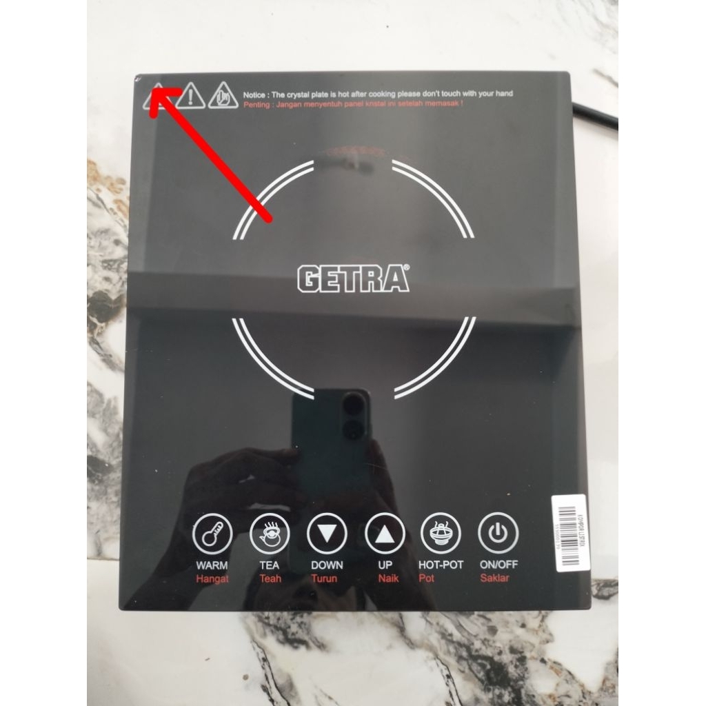 Jual Kompor Listrik Induction Cooker Getra IC-1100 (BEKAS Menes Dikit ...