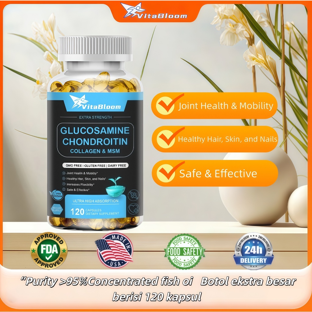 Jual VitaBloom Kapsul Glukosamin Kondroitin Glukosamin Kondroitin ...
