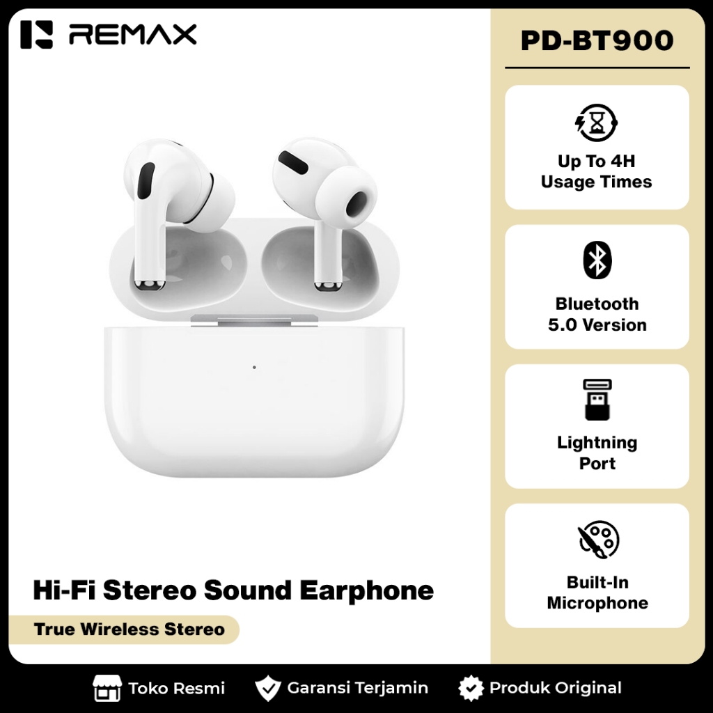 Jual Remax AirPlus Pro Earbuds Wireless Bluetooth BT900 | Shopee Indonesia
