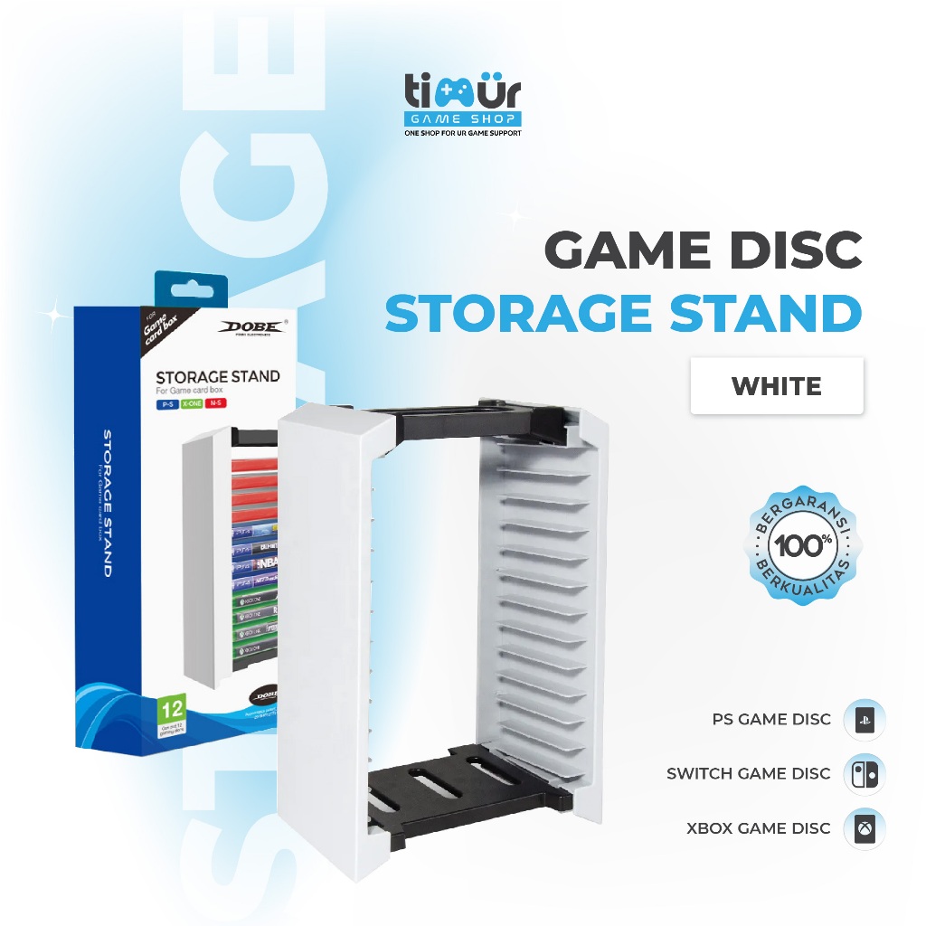 Jual Rak Storage Stand Tower Tempat Penyimpanan Disc Kaset Nintendo ...