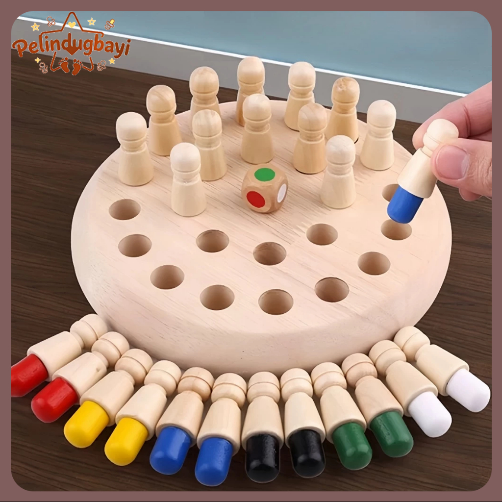 Jual Catur Kayu Board Game Mainan Edukasi Anak – Memory Chess ...