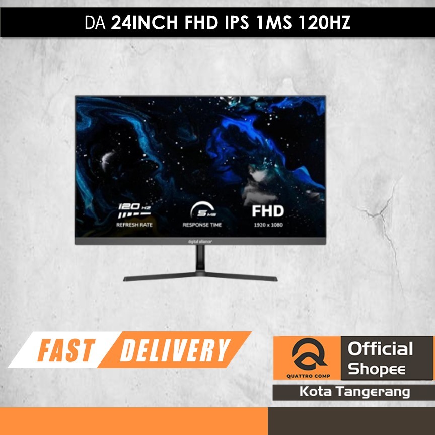 Jual DIGITAL ALLIANCE MONITOR 24 INCH IPS FHD 1080P 1MS 120HZ DA24 ...