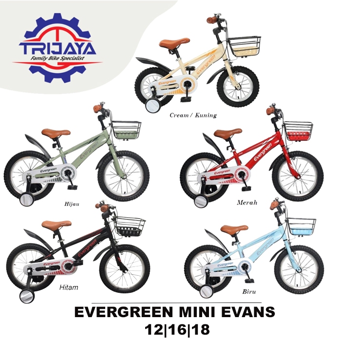 Jual Evergreen Mini Evans (12/16/18) Sepeda Anak | Shopee Indonesia