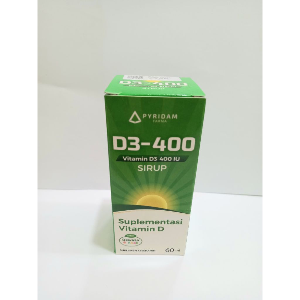 Jual Pyridam D3-400 Vitamin D3 400 lU Sirup 60ml | Shopee Indonesia