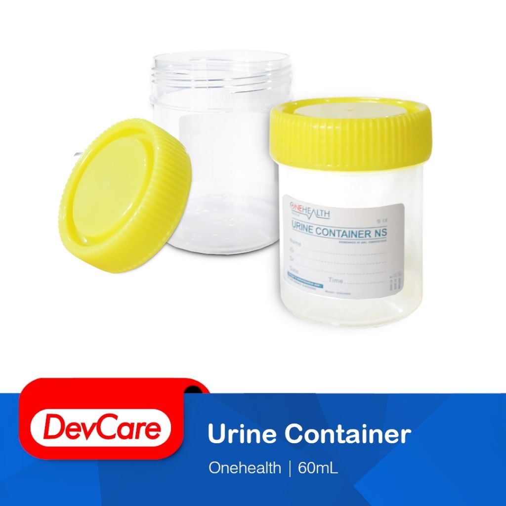Jual Pot Urin Wadah Sampel Cair Dengan Tutup ONEHEALTH Urine Container ...