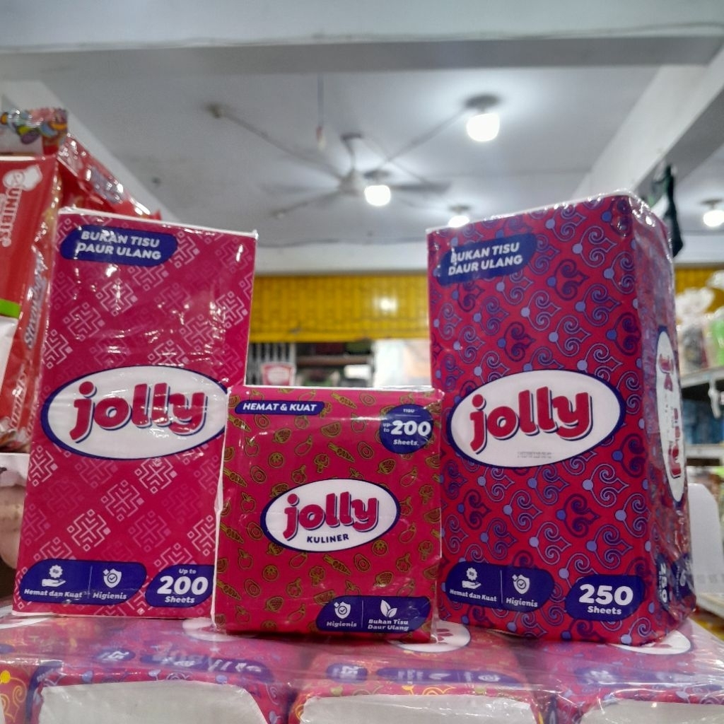 Jual TISSUE JOLLY 250 SHEET 2PLY / TISSUE JOLLY 200 SHEET/TISSUE 200 ...