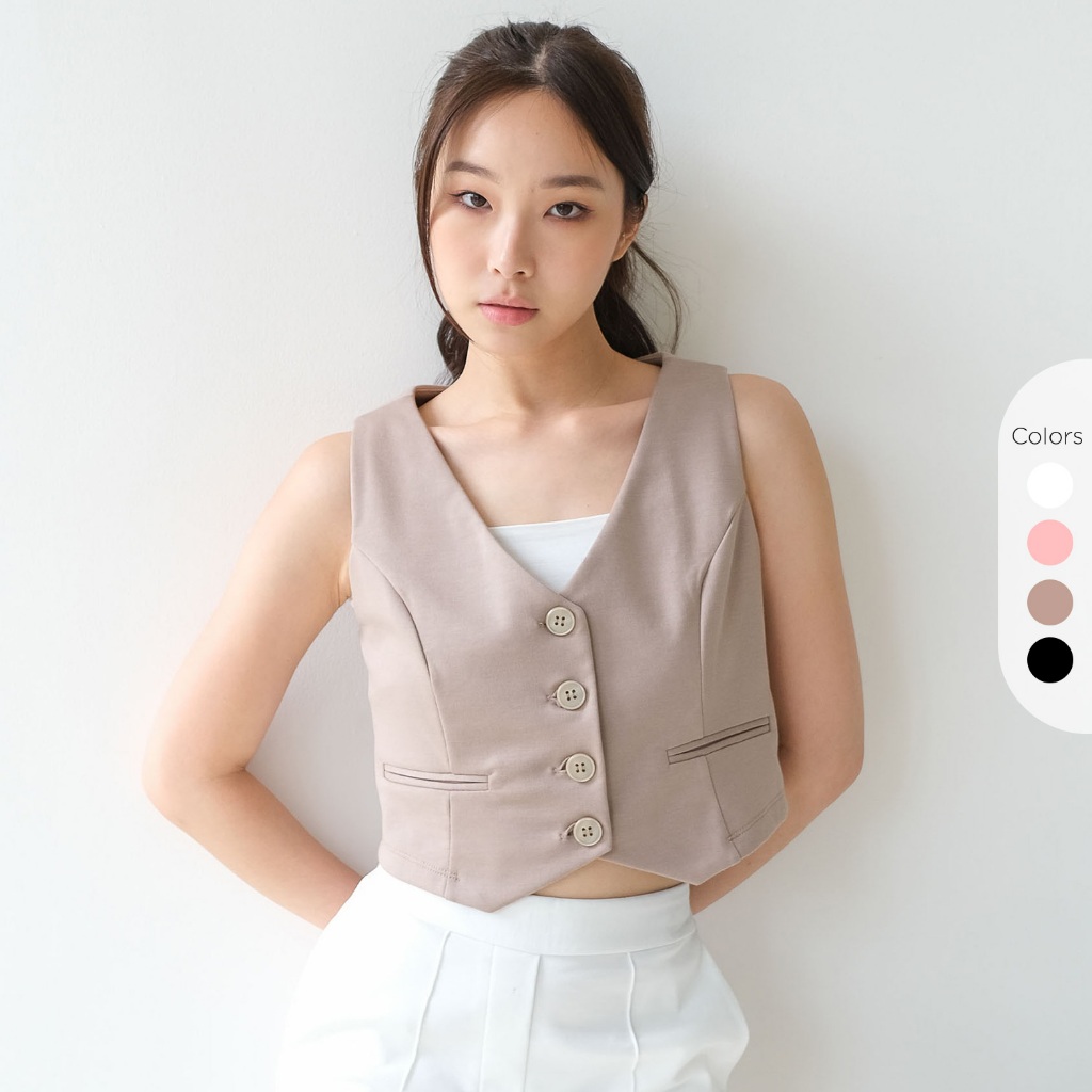 Jual Isla Kelly Vest - Vest Wanita - Vest Wanita Korean Style - Atasan ...