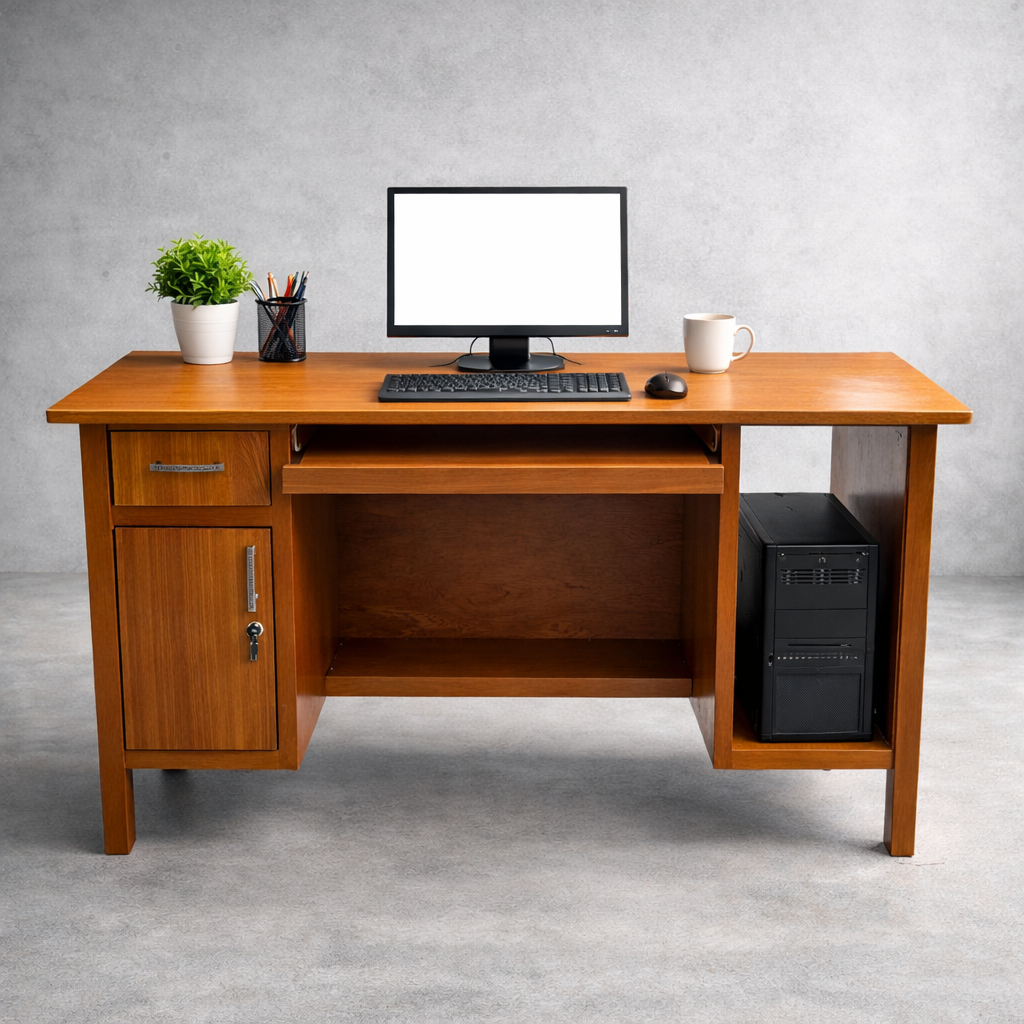 Jual Meja Komputer / Meja Sekolah / Meja PC / Meja Kantor Kayu ...
