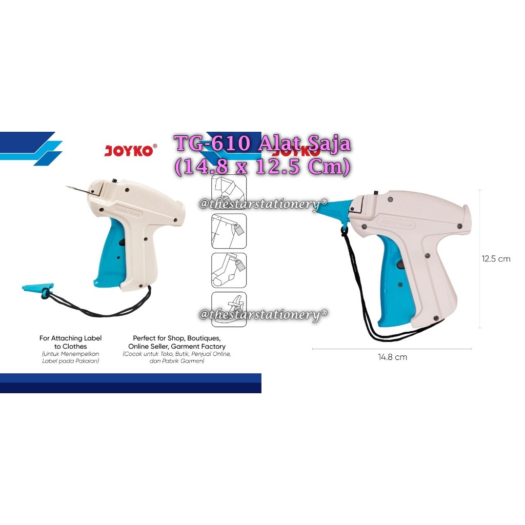 Jual (1 Biji) Tag Gun JOYKO TG-610 TG-600 / Tag Pin JOYKO TPN-1 TPN-0 ...