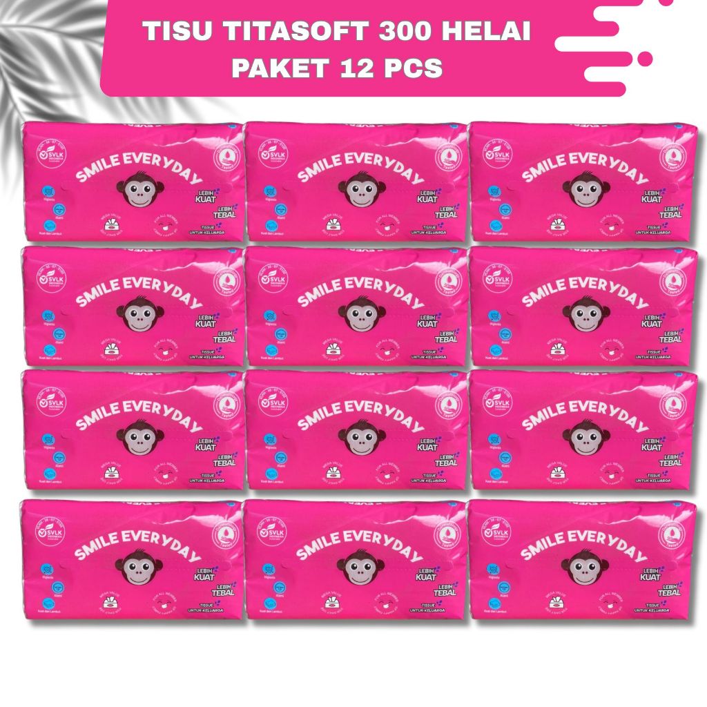 Jual TISU TITASOFT 300HELAI PAKET 12PCS | Shopee Indonesia