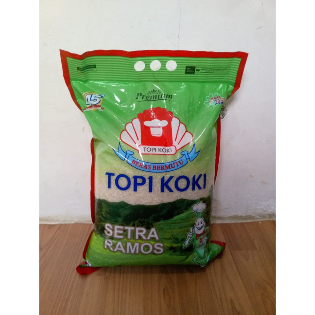 Jual BERAS TOPI KOKI 5KG | Shopee Indonesia