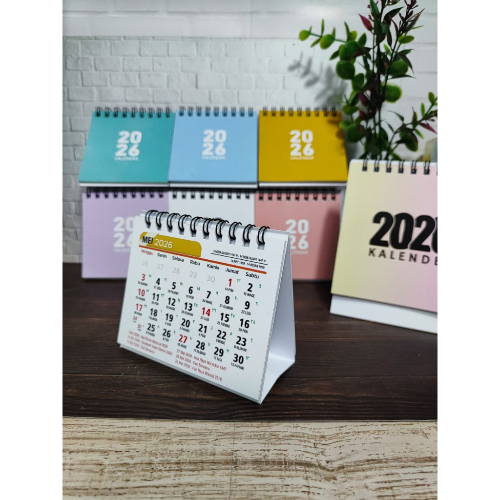 Jual READY Kalender Meja Mini 2026 lengkap Jawa dan Hijriyah | Shopee ...