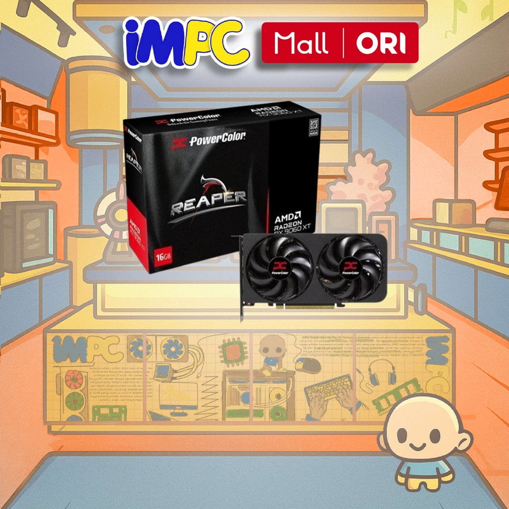 Jual POWERCOLOR VGA AMD Radeon RX 9060 XT Reaper 16GB GDDR6 | Shopee ...