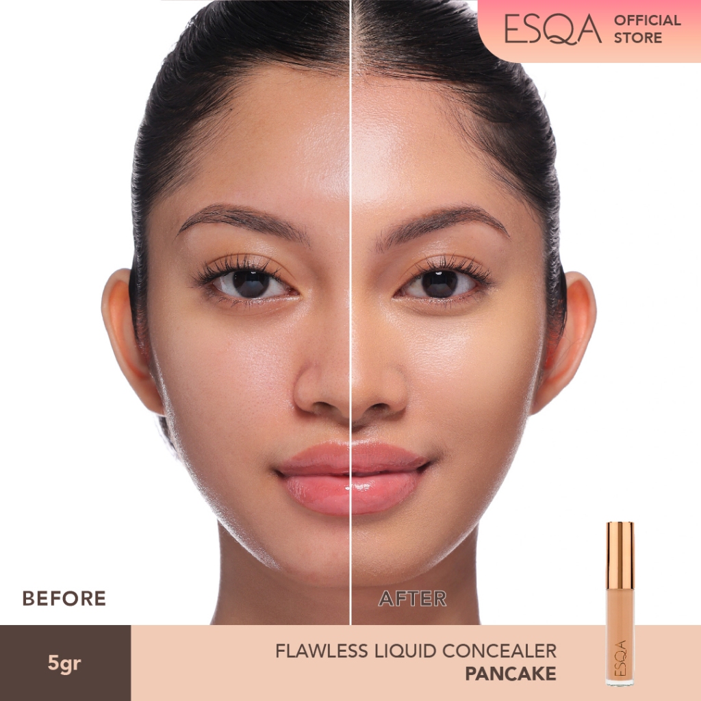 Jual ESQA Flawless Liquid Concealer Pancake Kulit Sawo Matang | Shopee ...