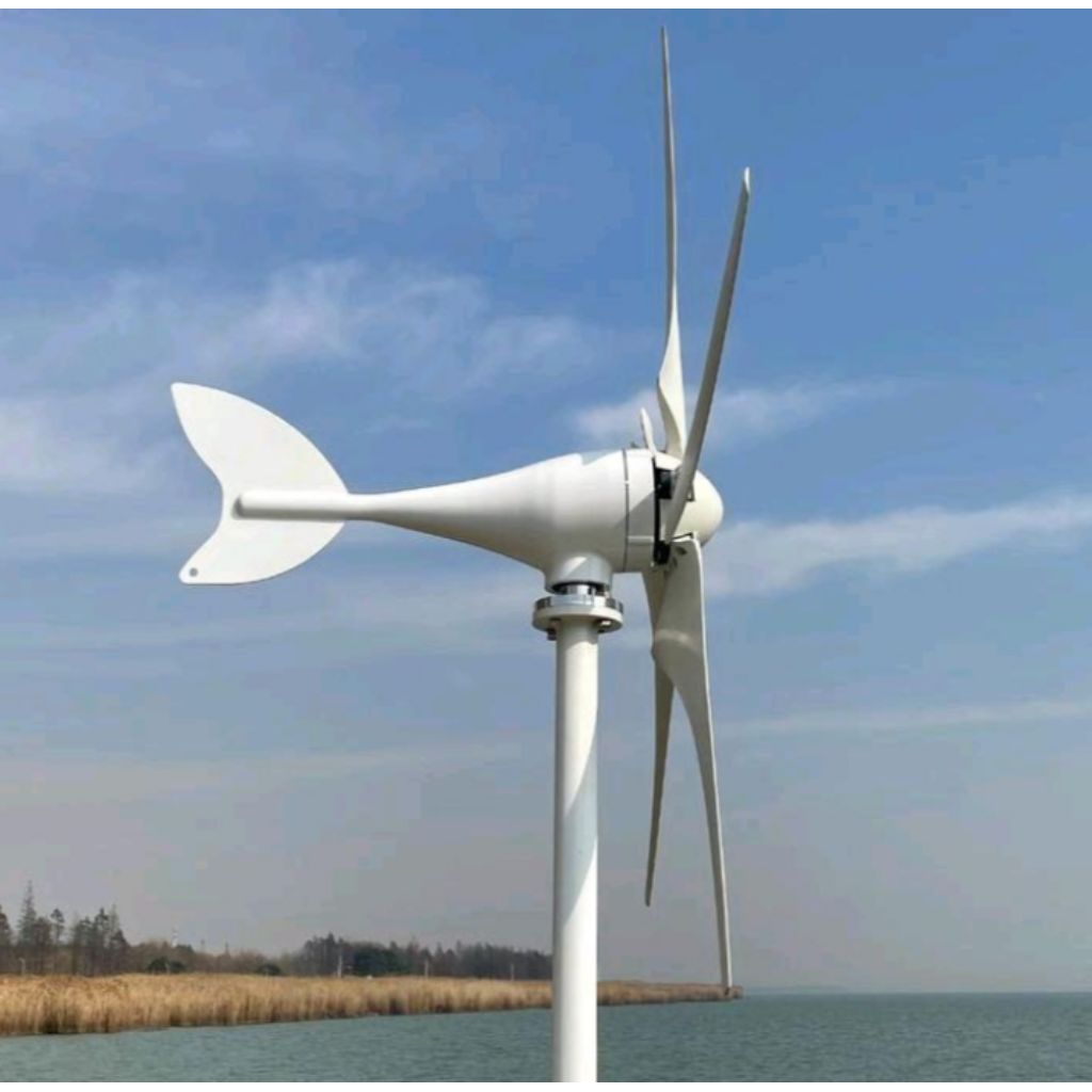 Jual Turbin Angin 600 watt 24 Volt Wind Turbine 5 Blade With MPPT ...