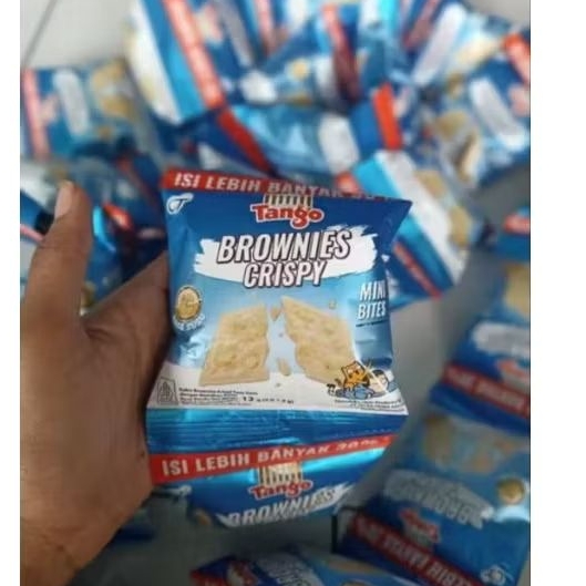 Jual Tanggo Brownies Crispy Rasa Susu Vanila Renceng isi 10 pcs ...
