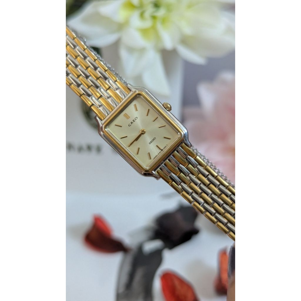 Jual Vintage Seiko Creo Two Tone Tank | Shopee Indonesia