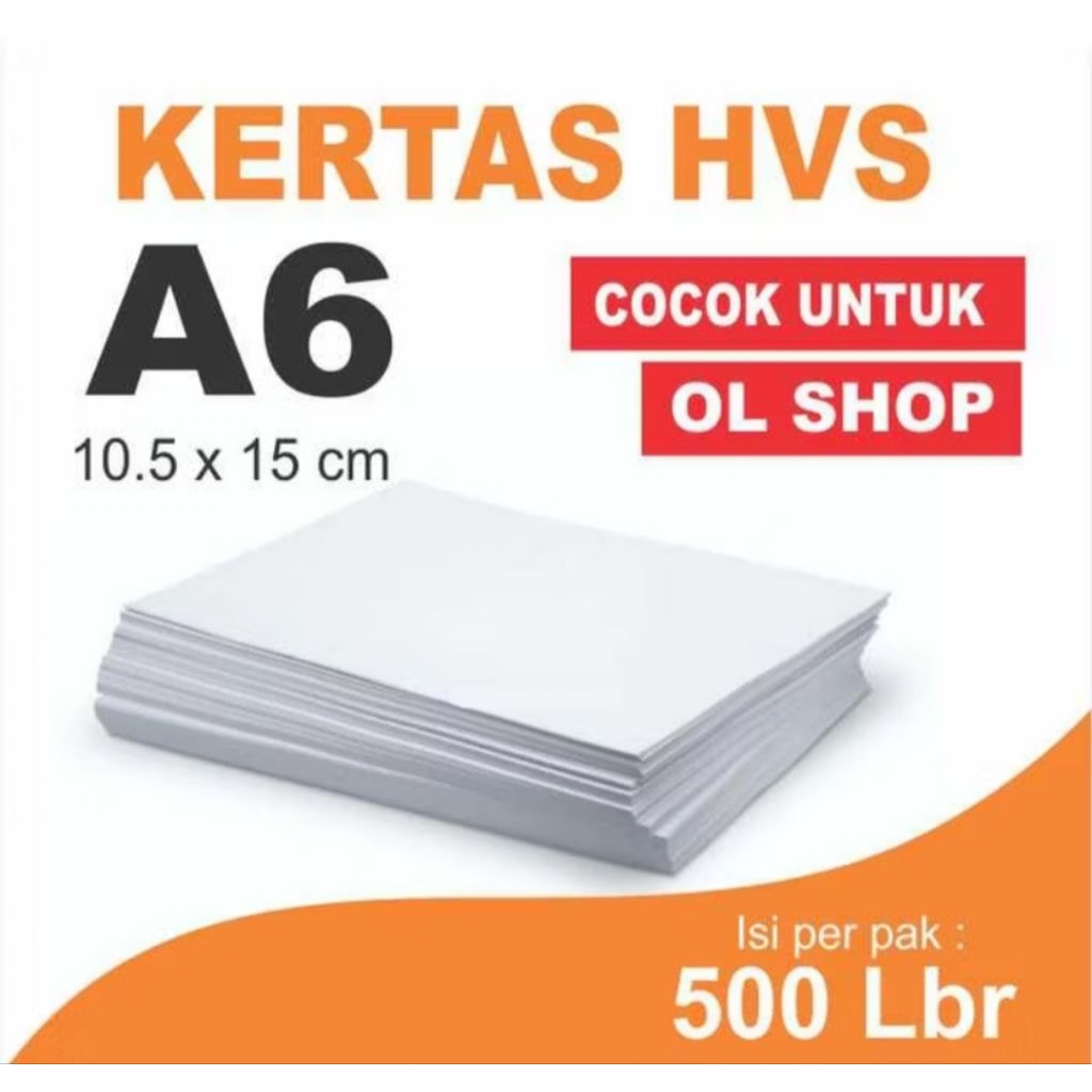Jual Kertas HVS A6, isi 500 Lembar | Shopee Indonesia