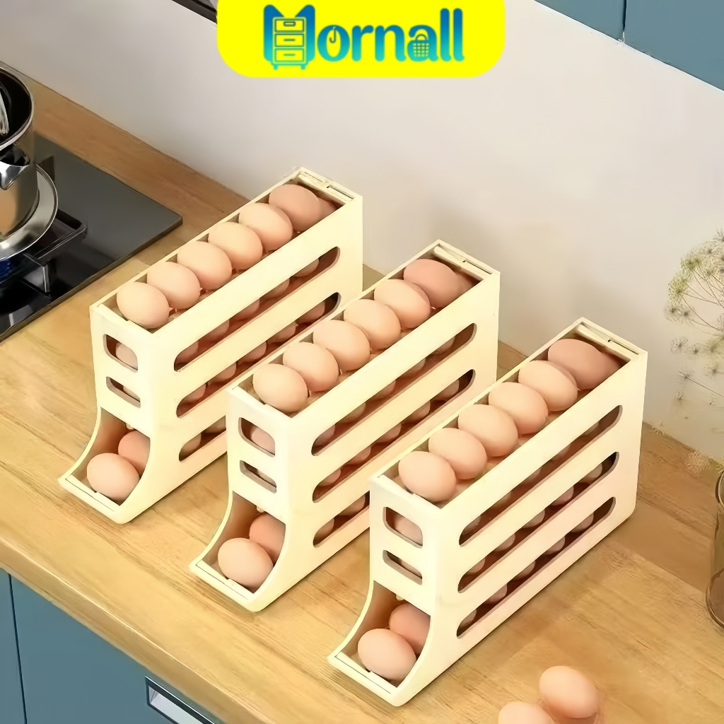 Jual Tempat Telur 4 Tingkat Otomatis Hemat Tempat Tahan Lama | Shopee ...