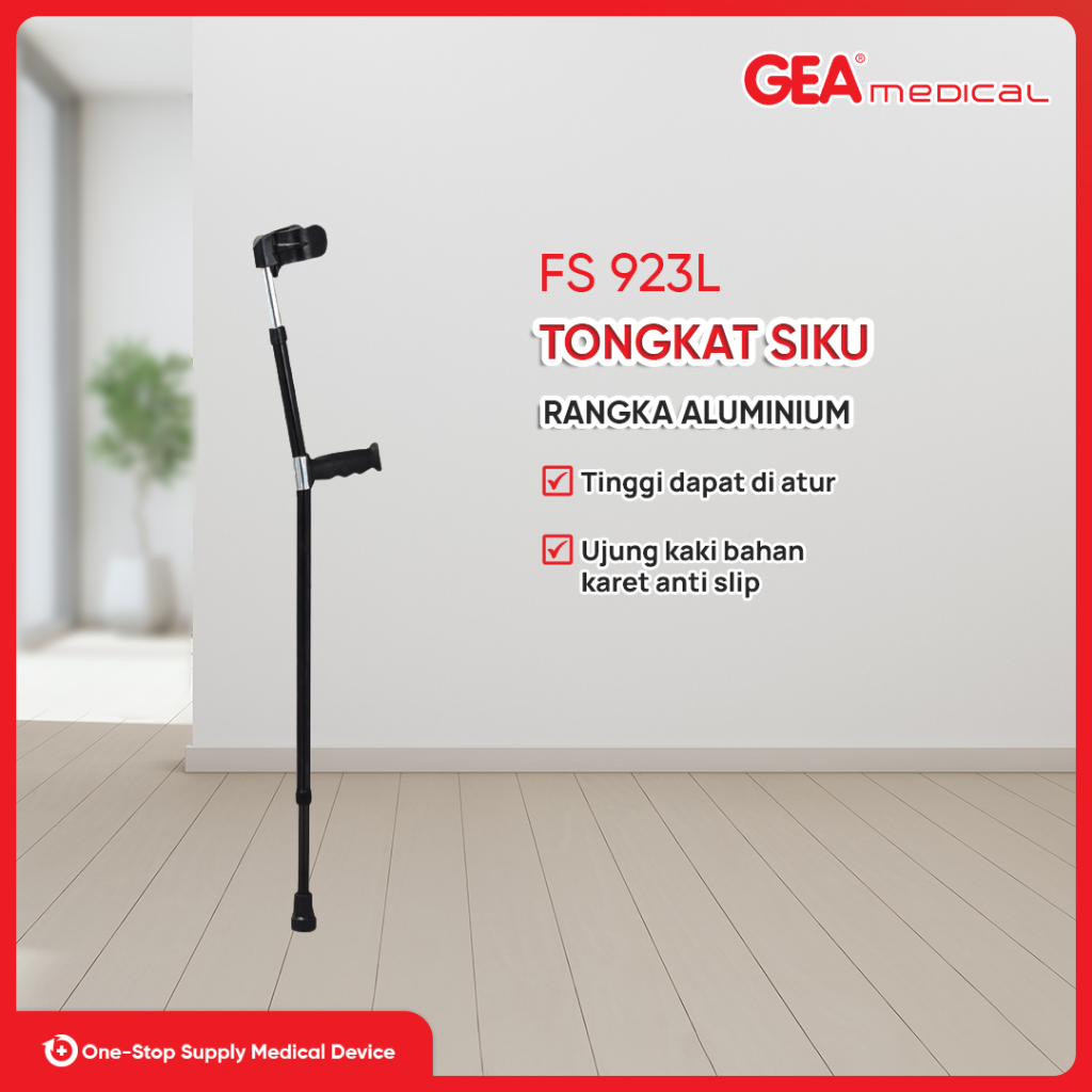 Jual GEA Stick Elbow Tongkat Siku Lengan FS 923L (Anodize Black ...